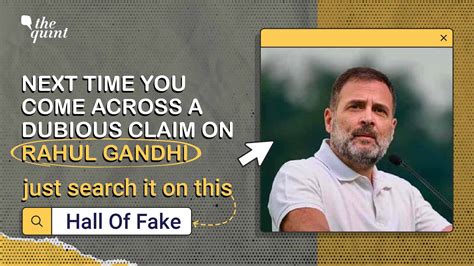 Fact Checks On All The Popular Fake News About Rahul Gandhi Hall Of