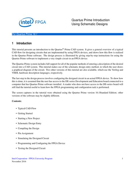 Quartus Prime Schematic Design Tutorial For Fpga Implementation