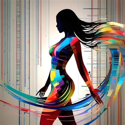 Premium Photo A Vibrant Cascade Of Colorful Binary Matrix Code