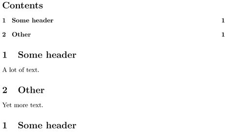 Sectioning Reproduce Section At Different Position TeX LaTeX Stack Exchange