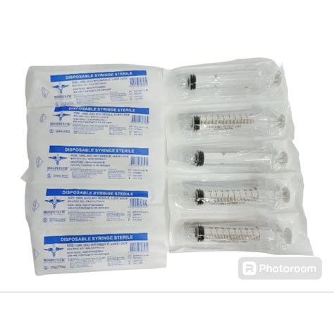 Hospitech Disposable Syringe Luer Lock Pcs Shopee Malaysia