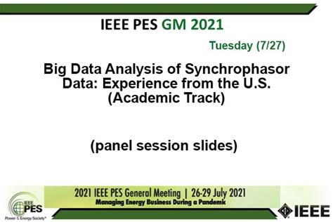 Big Data Analysis Of Synchrophasor Data Experience From The Us