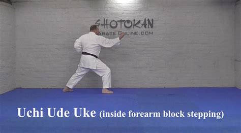 Uchi Ude Uke Inside Forearm Block Stepping