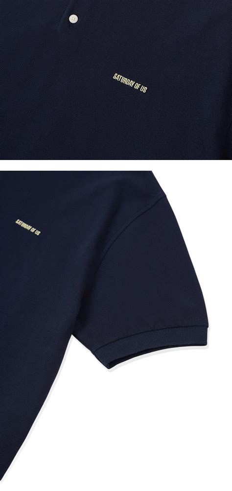 에스티유 레이어드 Pk 폴로 셔츠 네이비 반팔 긴팔 세트 Stu Kream