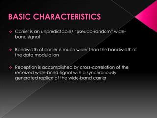 Spread Spectrum Communication Schemes PPT
