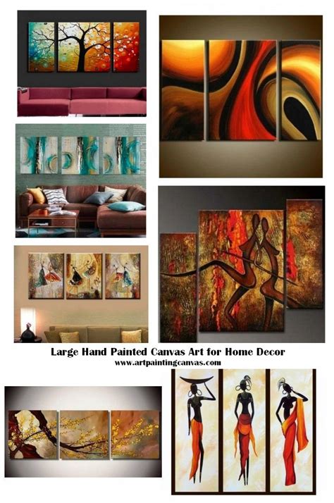 3 Piece Canvas Art 3 Panel Wall Art Hand Painted Art Painting For Sale