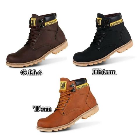 Jual Sepatu Caterpillar Holton Casual Boots Arboo Safety Pria Ujung