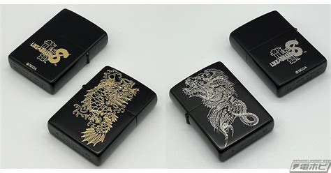 「龍が如く」シリーズ最新作『龍が如く8』から、春日一番の刺青「龍魚」と桐生一馬の刺青「応龍」をデザインしたzippoが登場！12月6日（水
