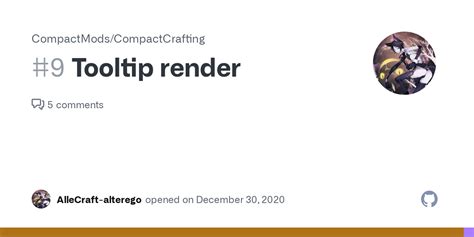 Tooltip Render Issue CompactMods CompactCrafting GitHub