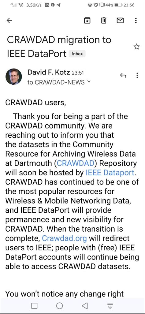 Tarek Mohammed On Linkedin Ieee Crwadad Datasets Wirelessnetworks