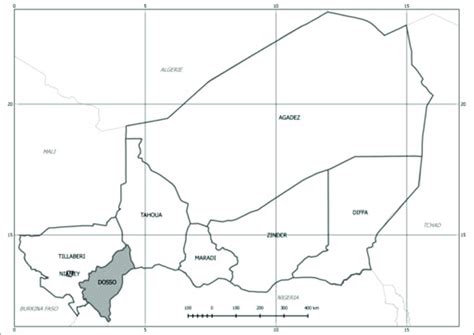 Carte Administrative Du Niger Et Région De Dosso Download Scientific