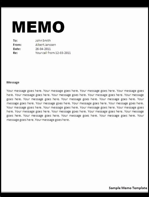Microsoft Word Memo Templates Markmeckler Template Design