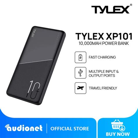 TYLEX XP101 10000mAh Powerbank Fast Charging Multiple Input