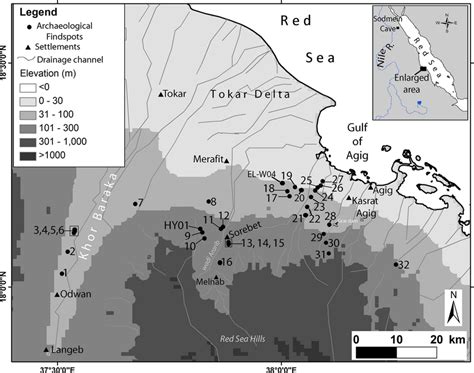 Catchment Areas Bound To The Western Coastal Plains Of The Red Sea And