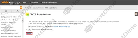 Restricciones Smtp Desde El Panel De Whm Blog De Ayuda