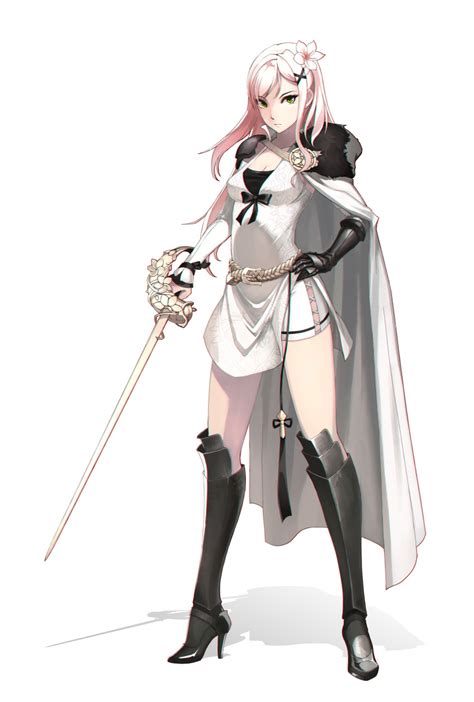 Safebooru 1girl Absurdres Armor Armored Boots Artist Request Belt Boots Breasts Cape