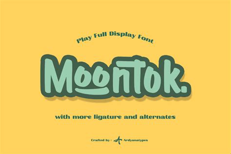 Moontok Font Ardyanatypes Fontspace