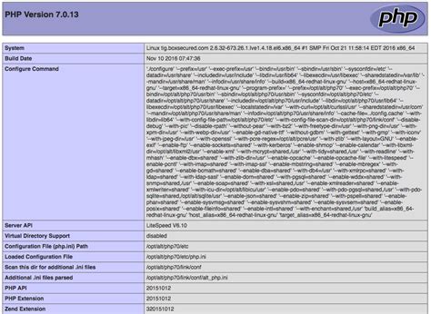 como criar um arquivo phpinfo e informaÇÕes verificar php