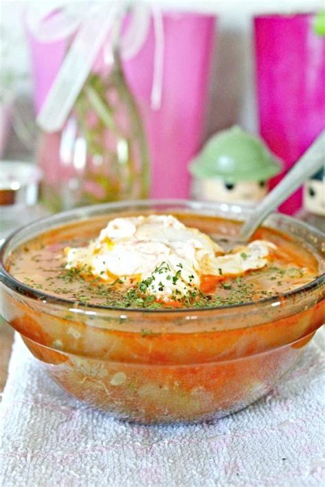 Egg Soup With Whole Eggs Chicken And Vegetables