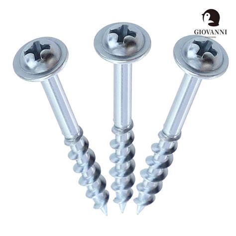 Giovanni 100 Chiếc Vít Tự Khai Thác Nửa Răng Vít Lỗ Xiên Chế Biến Gỗ