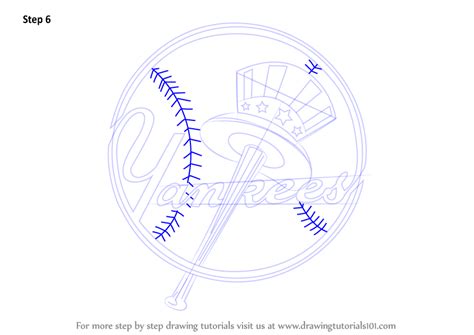 How To Draw New York Yankees Logo Mlb Step By Step