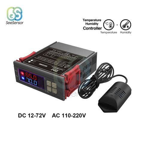 디지털 온도 습도 컨트롤러 가정용 냉장고 온도 조절기 습도계 Sht2000 Ac 110v 220v Dc 12v 72v온도 계측기 Aliexpress