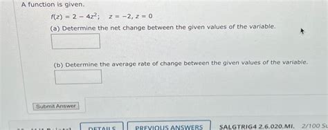solved a function is given f z 2−4z2 z −2 z 0 a