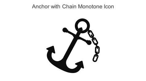 Anchor With Chain Monotone Icon In Powerpoint Pptx Png And Editable Eps Format PPT Slide