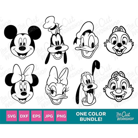 Mickey And Friends Minnie Daisy Donald Goofy Pluto Chip Dale Inspire