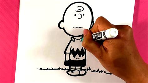 How To Draw Charlie Brown Peanuts Easy Drawings Charlie Brown