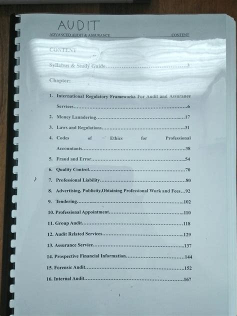 Acca Advanced Audit And Assurance Sunway Notes Hobbies And Toys Books And Magazines Textbooks On