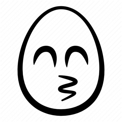 Easter Egg Emoji Face Head Kissing Smiling Icon Download On