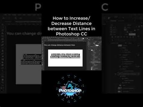 How To Increase Or Decrease Distance Between Text Lines In Photoshop CC