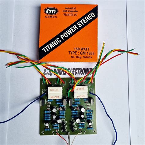 Jual Kit Driver Power Ampli Amplifier Titanic Stereo 150w Watt GM