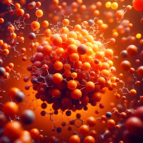 Estructura Molecular De La Vitamina C Ilustración 3d Del Concepto