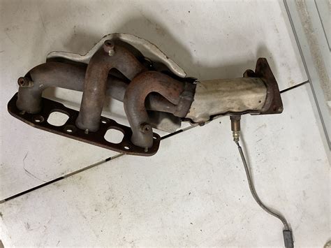 09 19 Nissan 370z G37 M37 Passenger Exhaust Manifold Header W Sensor