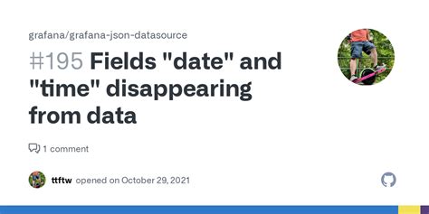 Fields Date And Time Disappearing From Data · Issue 195 · Grafana