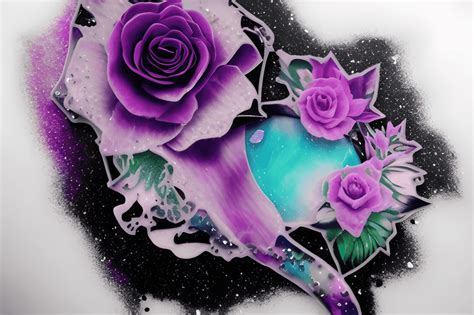 Sweet Gothic Party Exotic Mysterious Landscape Gel Pen Airbrush Tattoo