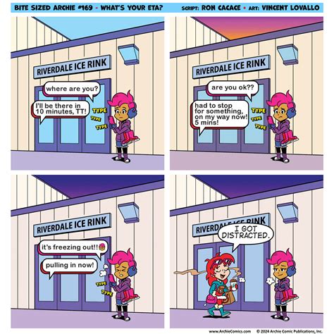 Bite Sized Archie What S Your ETA Archie Comics
