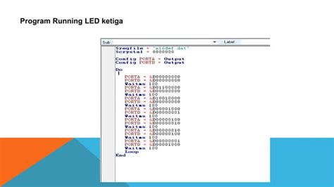 Flowchart Dan Percobaan Program Led Ppt