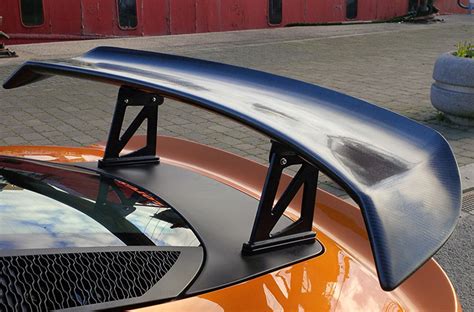 Exige S3 V6 Carbon Fibre Rear Wing Kit 225mm Chord Length Drop Ends