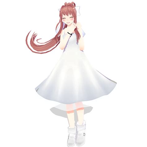 Mmd X Ddlc Monika Casual Wip By Sayori Sunshine On Deviantart