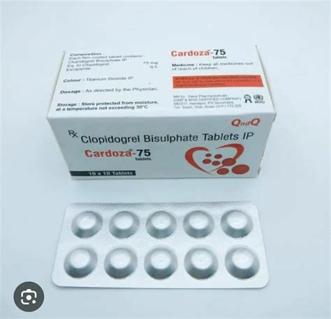 Clopidogrel 75mg Tablets At ₹ 353strip Clopidogrel Tablets In