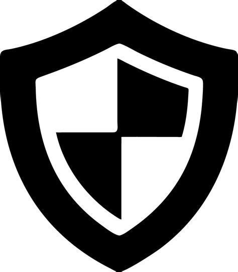 Black Security Shield Symbolizing Protection And Safety 53546738 Vector Art At Vecteezy