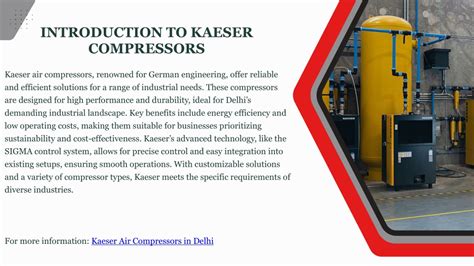 Ppt Air Compressors In Delhi Kaeser Solutions Powerpoint