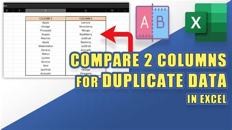 Excel How To Compare Two Columns For Duplicate Data Easy Methods