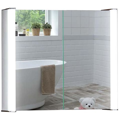 Quasar Cabm12 Led Illuminated Bathroom Mirror Cabinet