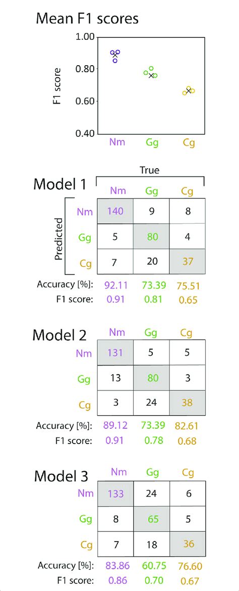 F1 Scores Circles And Mean F1 Scores Across All Cross Validation Download Scientific Diagram