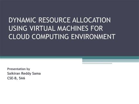 Vm Migration Techniques Ppt