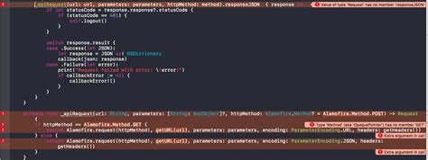 Ios Alamofire 44 With Swift 31 Cannot Call Value Of Non Function